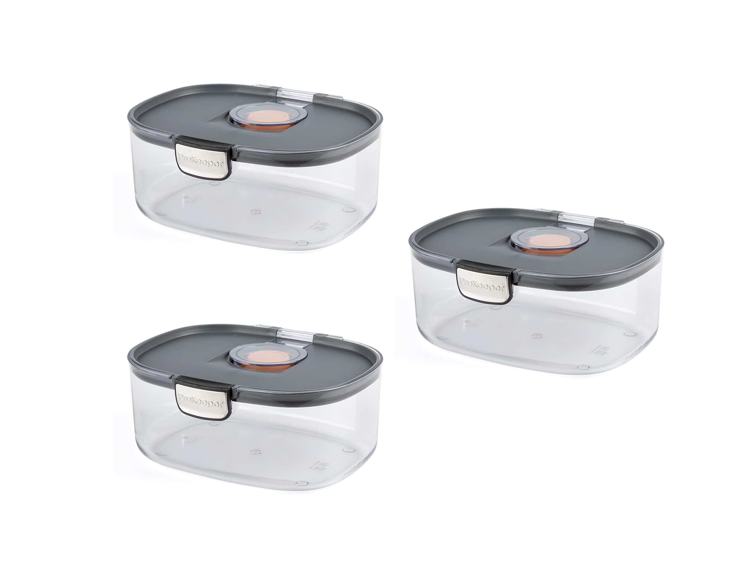 Progressive International ProKeeper+ Cookie/Baked Goods Multipurpose Airtight Stackable Food Storage Container (PKS-850 3- Piece set)