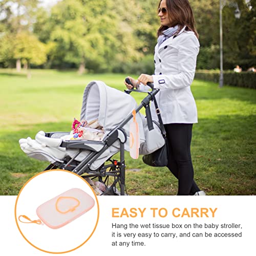 Wipes Holder Wipes Dispenser Wipes Case Portable Wipes Dispenser with Hand Strap Wipe Holder Stroller Hanging Wipes Case Infant Wipes Storage Box Wet Wipes Dispenser Wipe Warmer