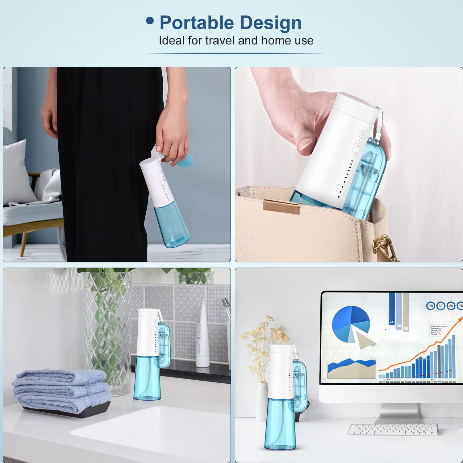 Water Dental Flosser Cordless Water Flossers for Teeth Cordless Cordless Water flosser for Teeth Cleaning