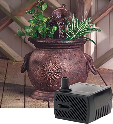 Little Giant PES-40-PW 115-Volt, 45 GPH Magnetic Drive Fountain Pump with 6-Ft. Cord, Black, 566713