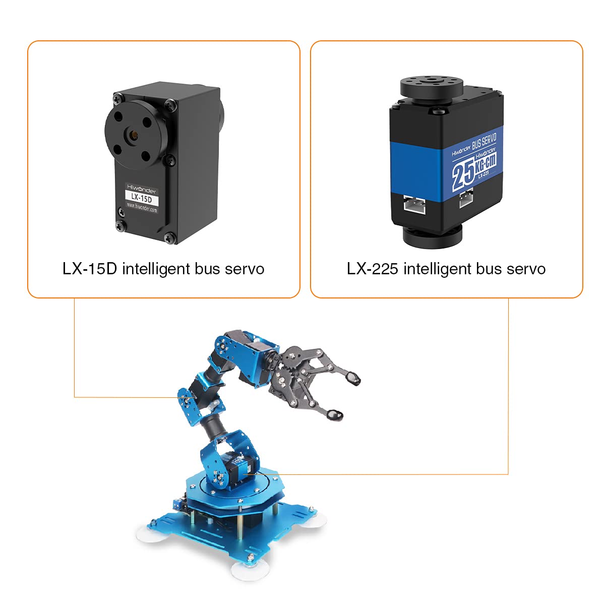LewanSoul Robotic Arm for Arduino Coding Programming 6DOF xArm 1S STEM Educational Building Robot Arm Kits, 6 AXIS Full Metal Robotic Arm Wireless Handle/PC/App/Mouse Control Learning Robot