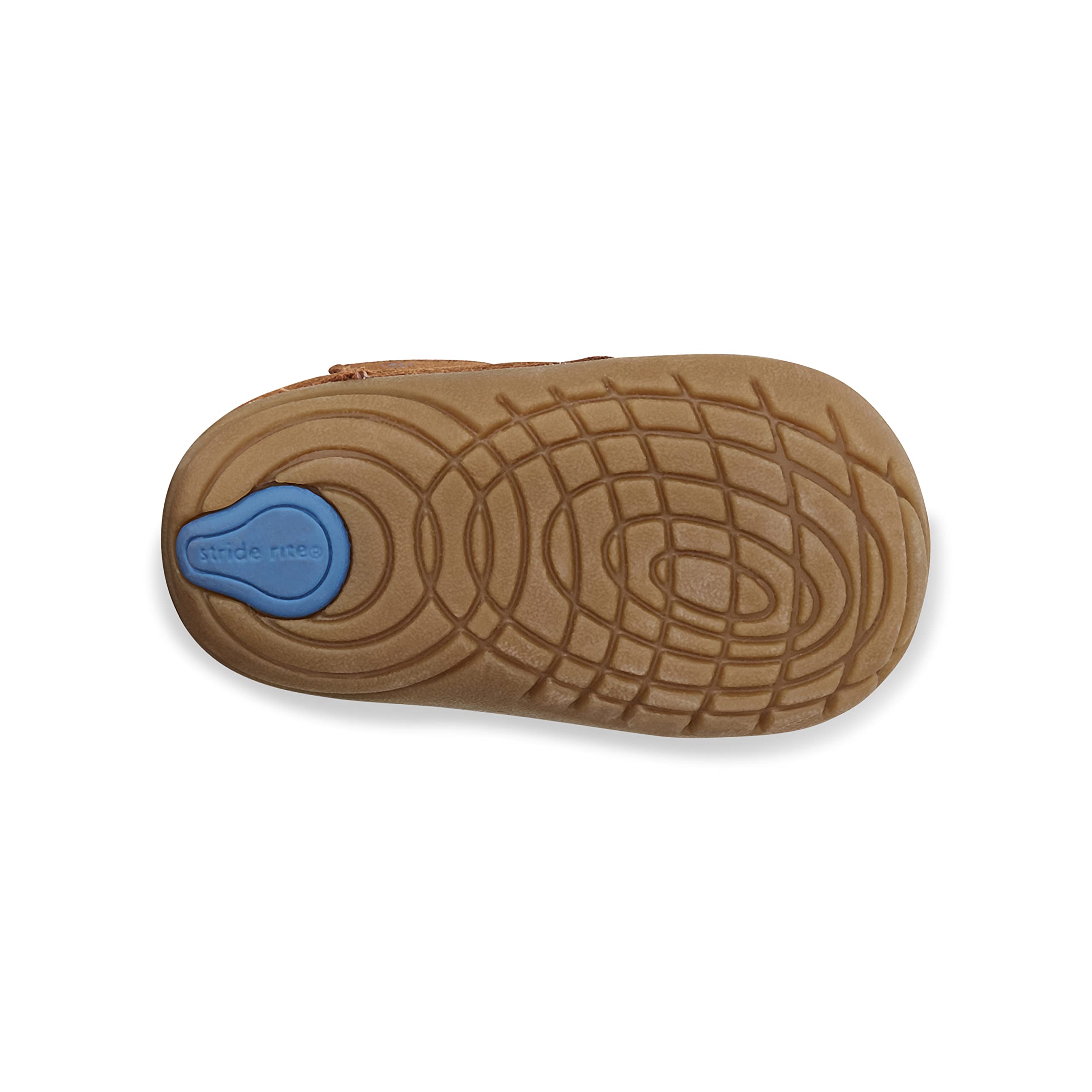 Stride Rite Baby Boys SM Russell First Walker Shoe, Brown, 4.5 Wide Infant