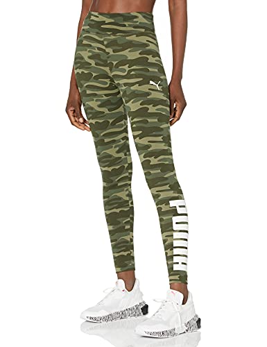 PUMA Essentials Logo Camo Legging M Grape Leaf-Camouflage