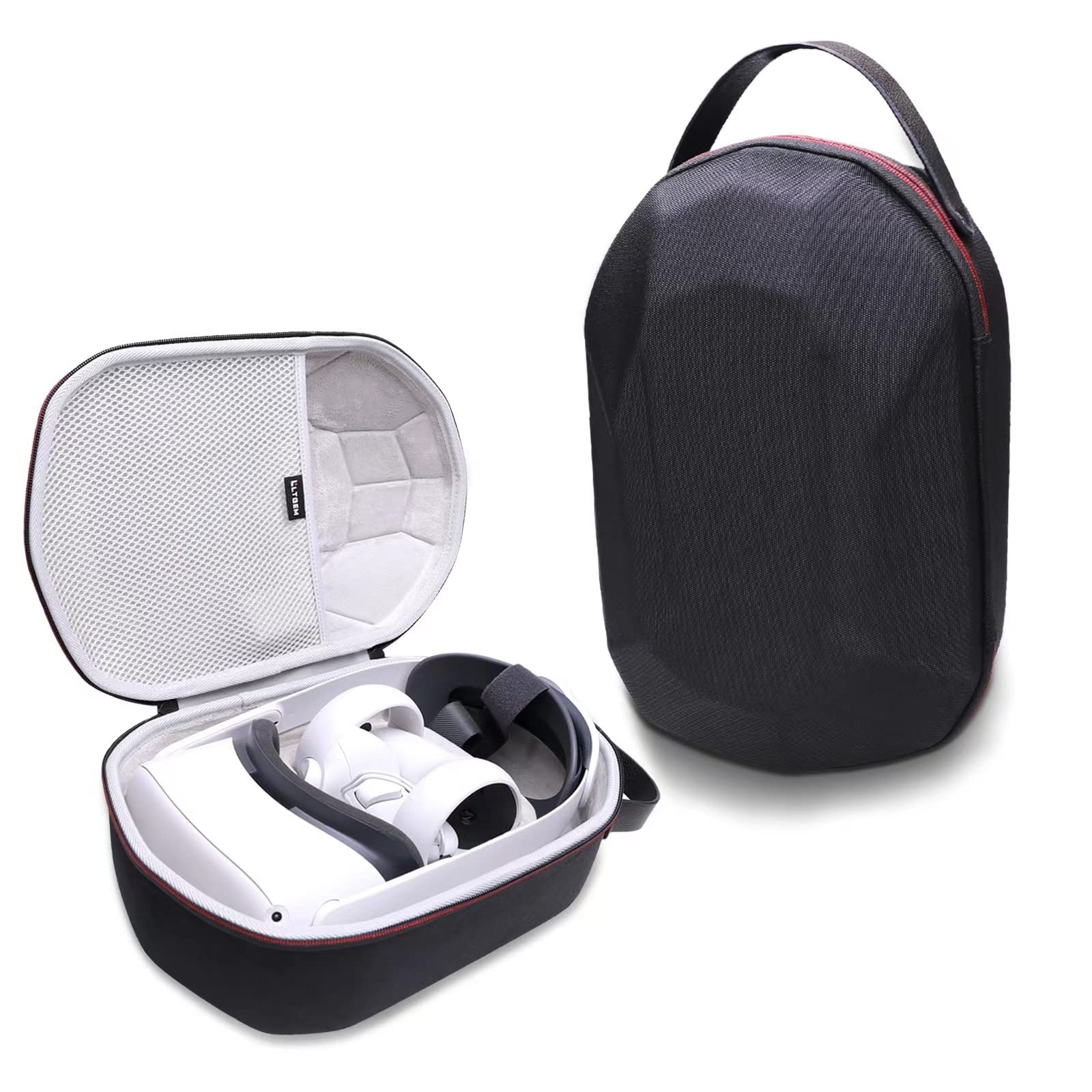 LTGEM Carrying Case Compatible with Meta/Oculus Quest 2,Touch Controllers or other Accessories for Travel and Home Storage ,Black