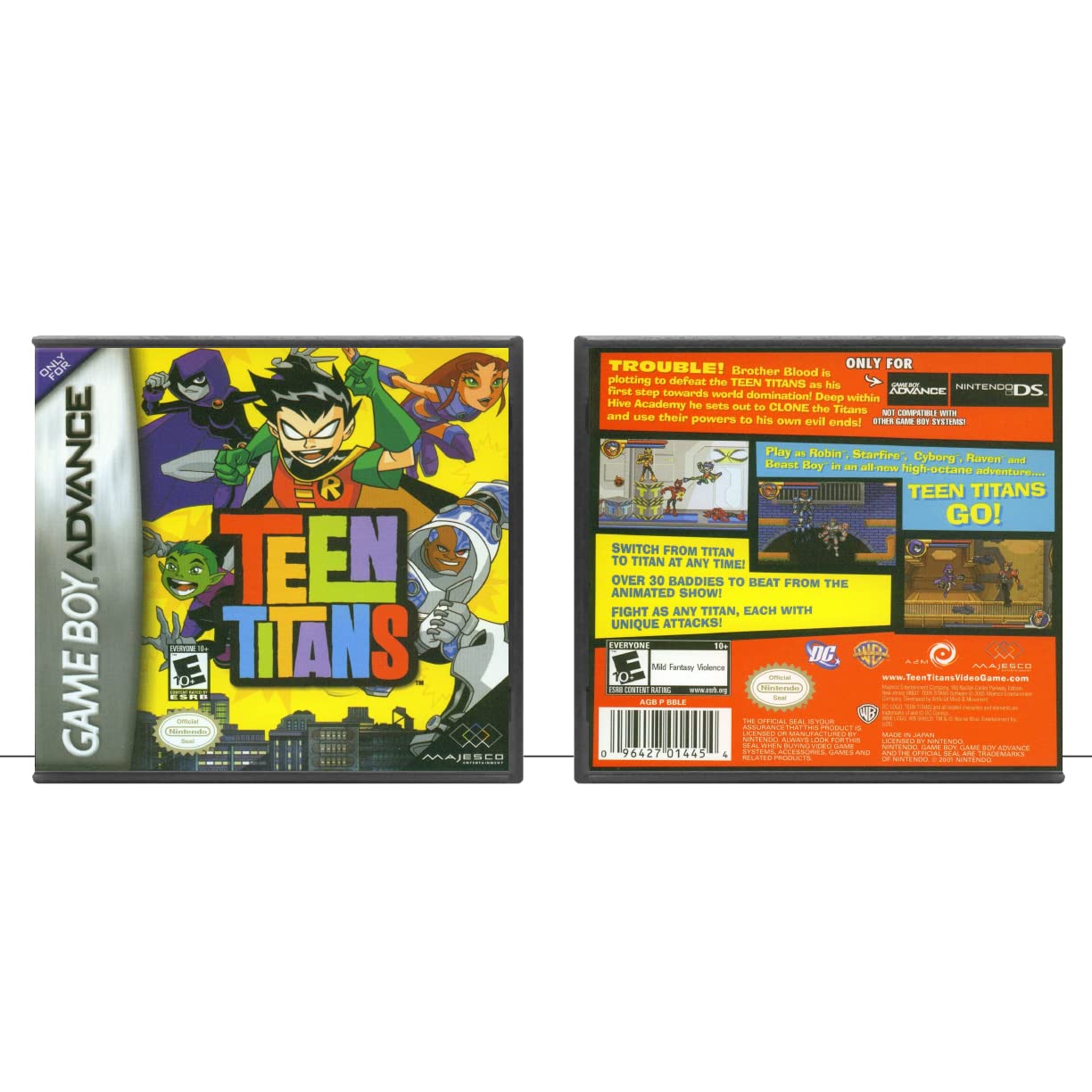 Teen Titans | (GBA) Game Boy Advance - Game Case Only - No Game