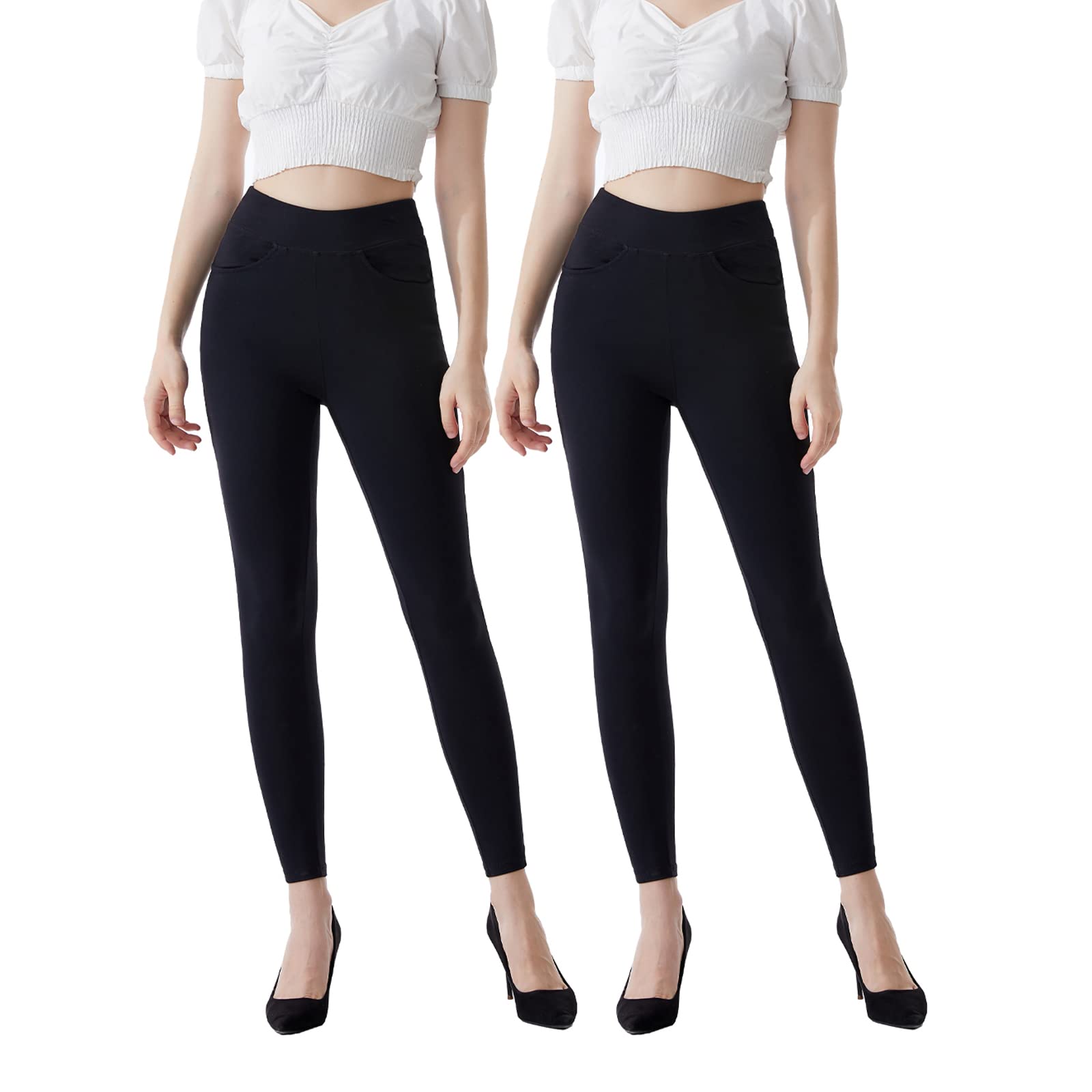 rosyclo High Waisted Leggings for Women Soft Tummy Control Yoga Pants with Pockets Non See Through Stretch Workout Pants