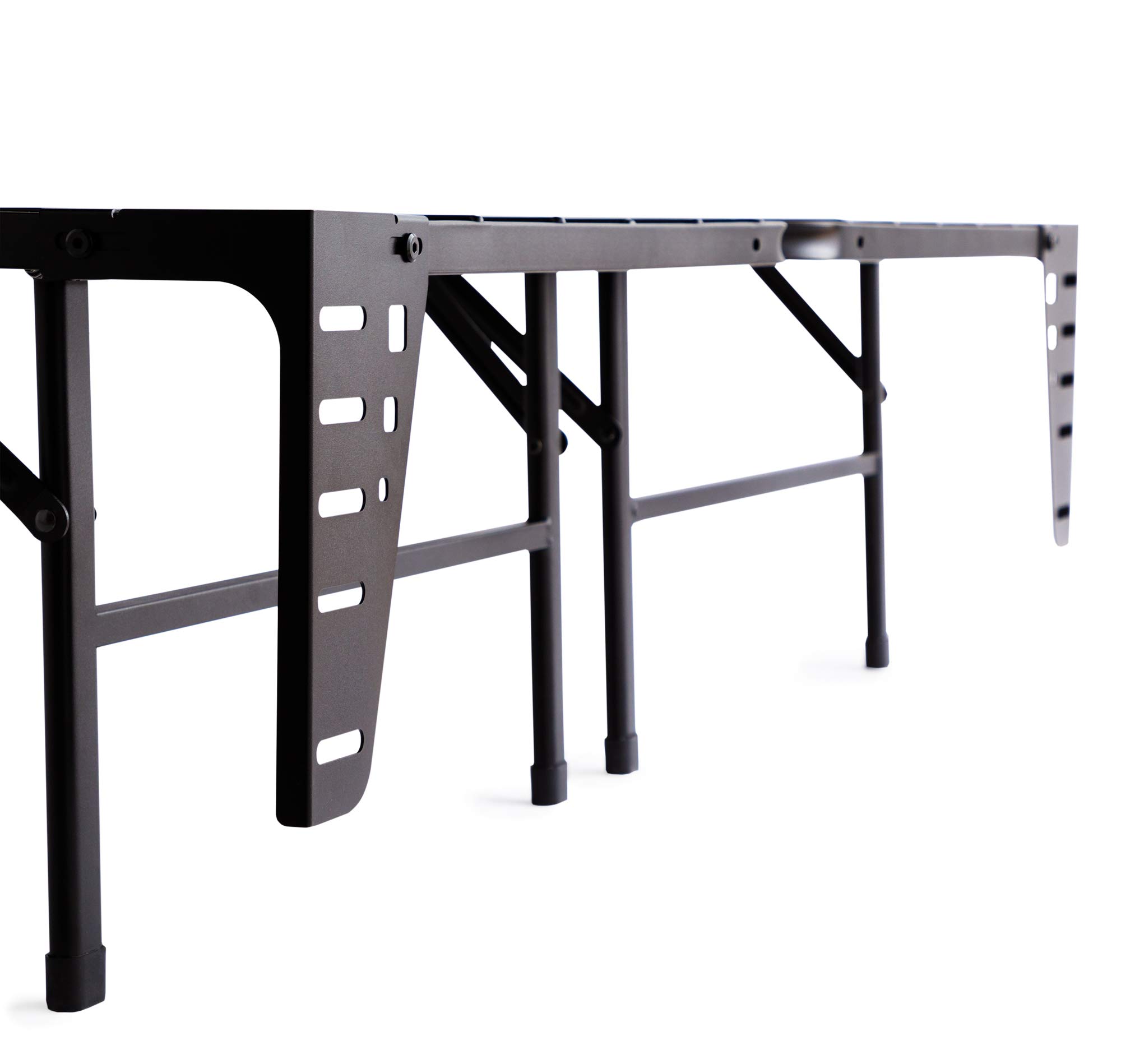Linenspa Headboard Brackets - Attach Headboard to Platform Bed Frame - Easy to Adjust - Compatible with all Headboards - Durable - Steel - Black(Traditional Headboard Brackets)