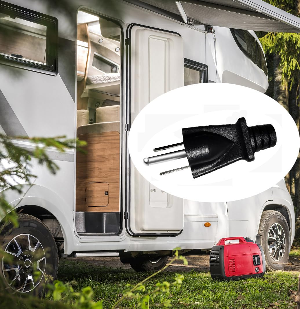 Neutral Ground Bonding Plug for Portable Inverter Generator Surge Guard Generator with Floating Neutral on RV.Camper for Open Ground Error. Compatible with EcoFlow/Honda/Champion generators