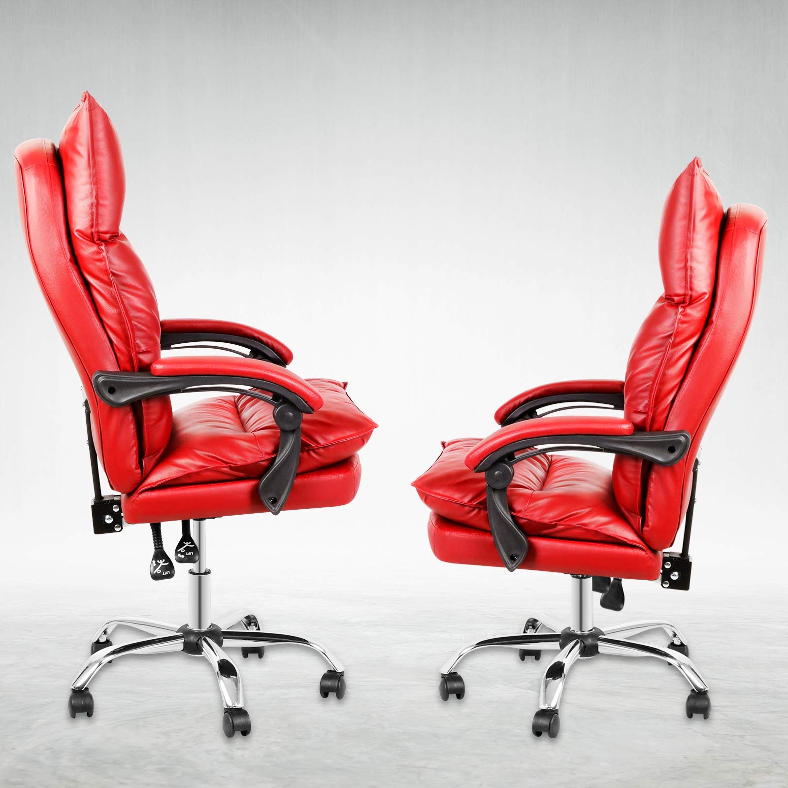 Magshion High-Back Faux Leather Ergonomic Heavy Duty Executive Swivel Office Desk Chair,
