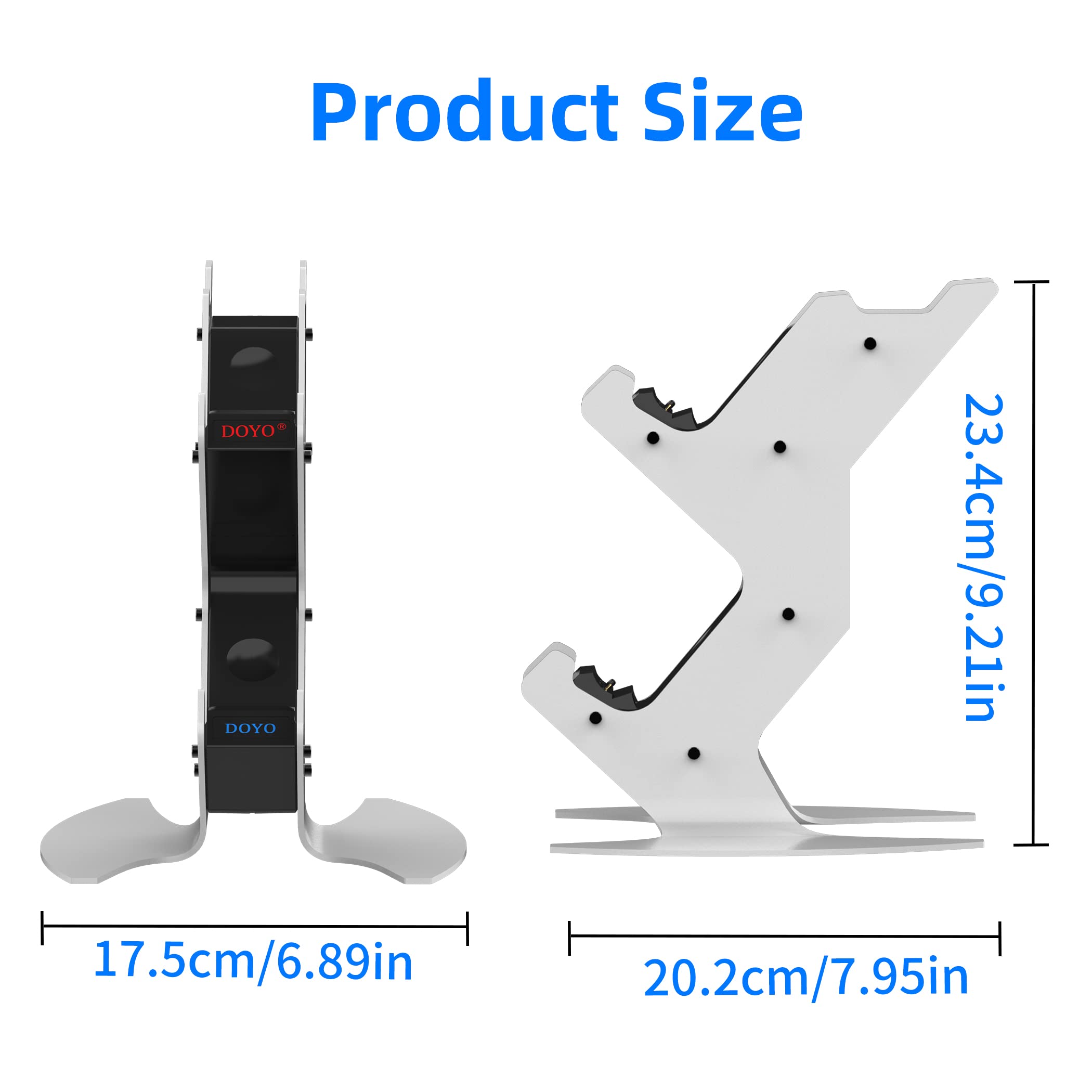 PS5 Controller Charger Station with Headset Headphone Organizer, Playstation 5 Controller Charging Dock Station with 2H Fast Charging Adapter 5V/3A, Replacement PS5 Controller Charger by DOYO