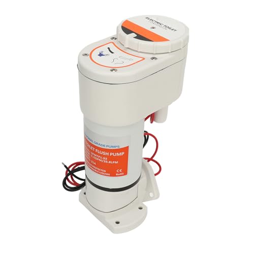 Marine Electric Toilet Pump, Marine Toilet Conversion Kit High Efficiency Multiple Discharge for Yacht (24V 10A Maximum Flow Rate: 5.0 GPM/18.9 LPM)