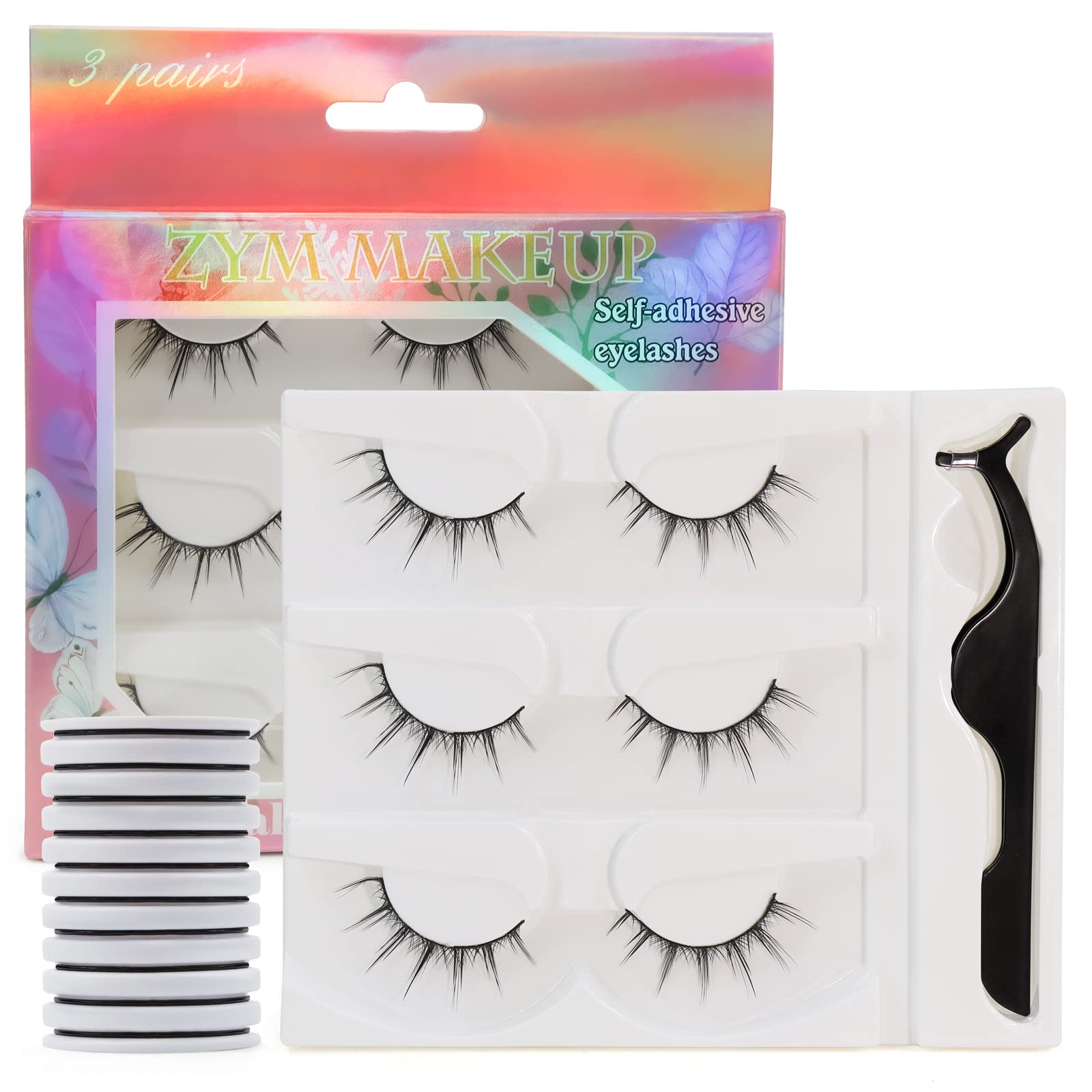 Waterproof Fake Eyelashes 3 Pairs