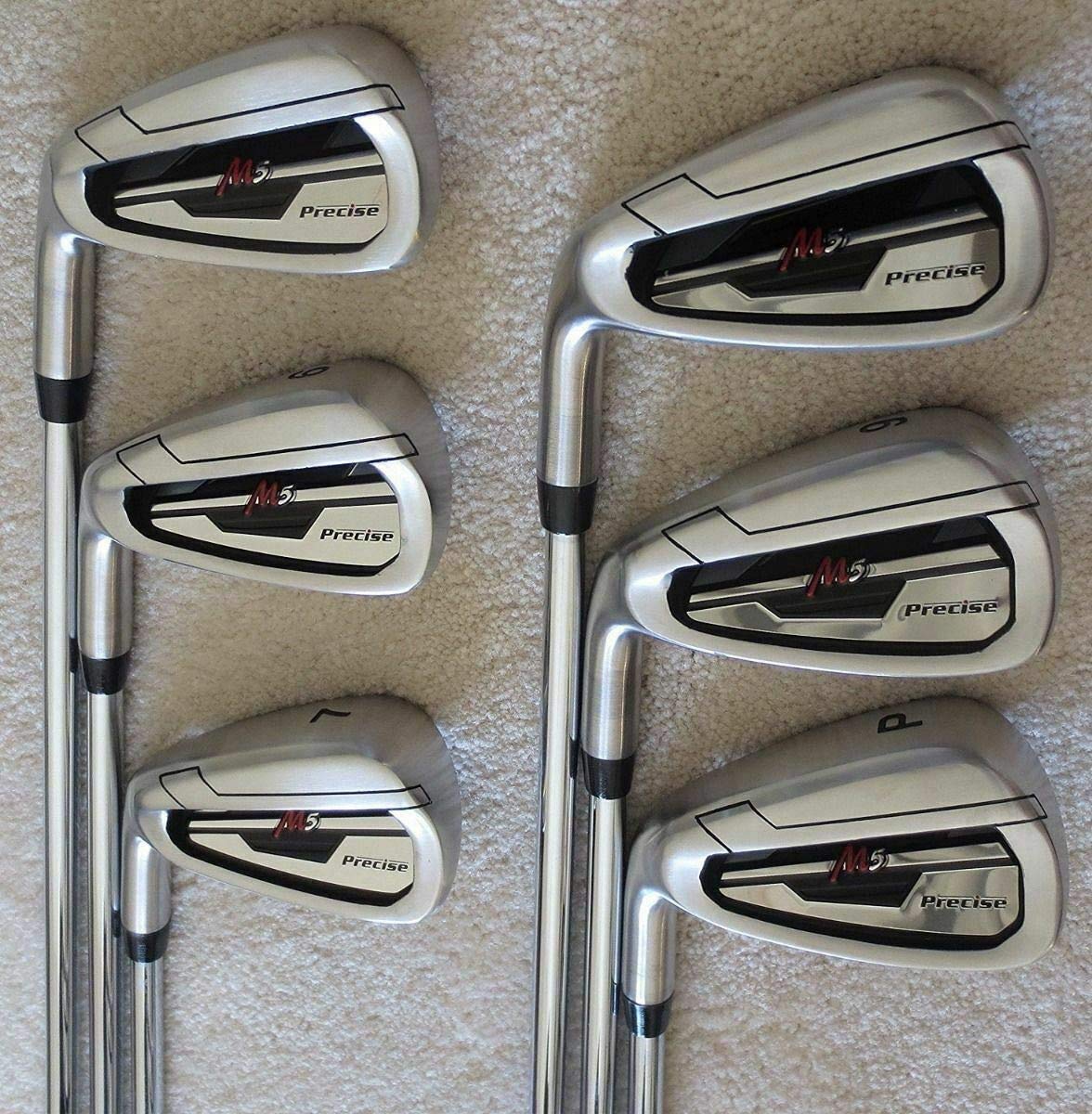 Mens Left Handed Golf Complete Set Driver, Wood, Hybrid, Irons, Wedge, Putter Clubs Deluxe Stand Bag LH Regular Flex