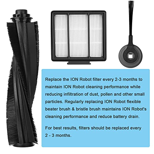 ROWEQPP 7pcs Vacuum Cleaner Replacement Parts Accessory Kit Compatible for Shark Ion Robot S87-rv750