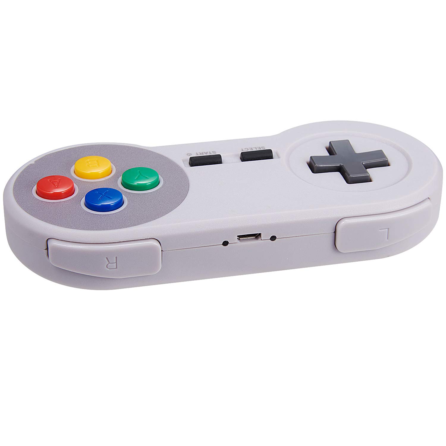 miadore 2Pack 2.4GHZ Wireless SNES Controller for Super SNES/NES Classic PC Games,Rechargeable USB Controller Wireless Game Controller Gamepad for Windows PC MAC Linux Raspberry Pi Retropie Emulator