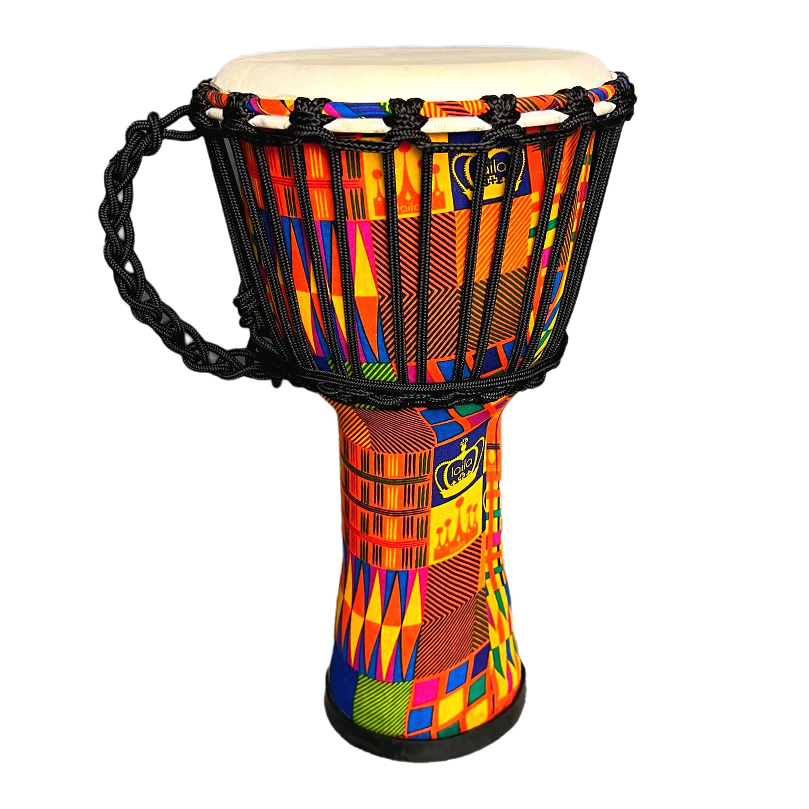 RUOSWTE 8-inch Djembe Drum, West African Style Hand Drum,Drum Circles,Percussion Music Bongo Drum,Music Healing Instrument
