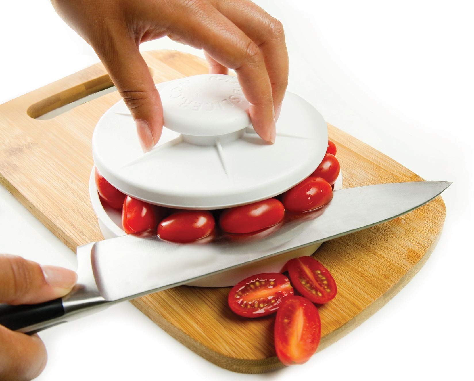 Rapid Slicer Food Cutter, Non-Slip Holder To Slice Foods Easily and Safely, White