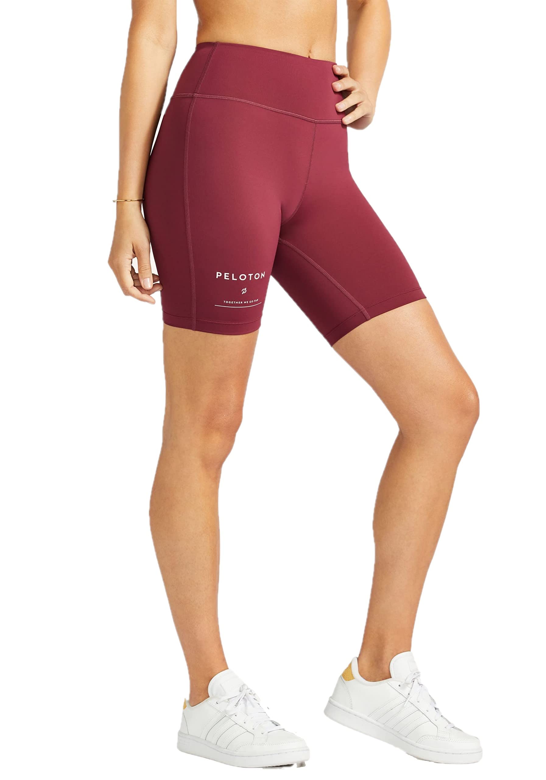 Peloton Women's Standard Move Mission 7" Bike Short, Red, Medium