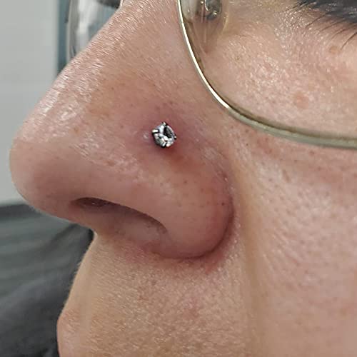 PunkTracker 16g/18g/20g Threadless Lip Rings Tragus Earrings Surgical Steel Helix Conch Cartilage Earrings Monroe Piercing Jewelry for Women Men Labret Studs