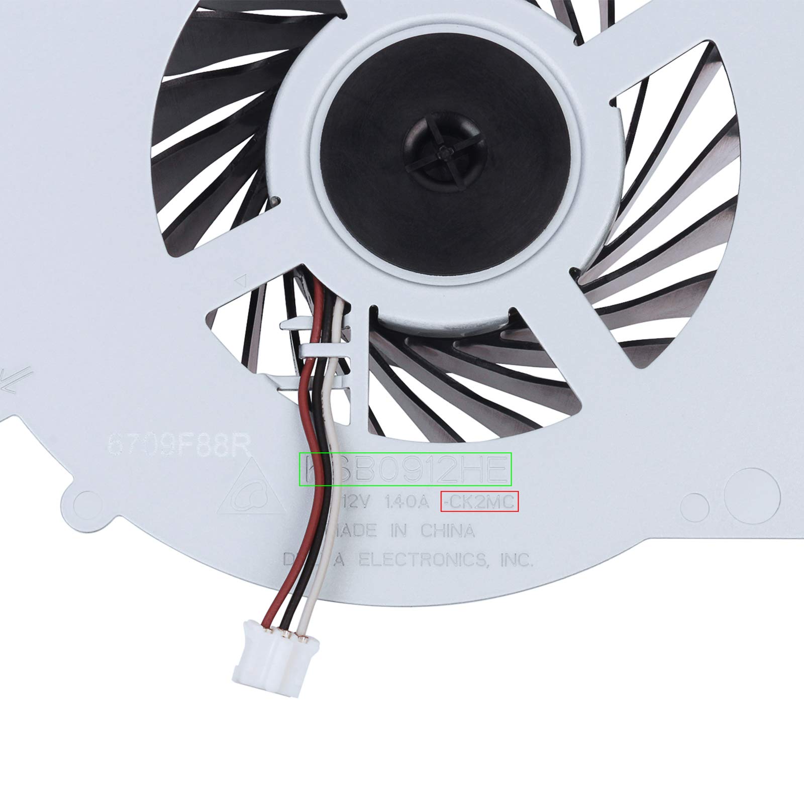 Li-SUN PS4 CPU Cooling Fan KSB0912HE-CK2MC, Internal Cooler Replacement for Sony Playstation 4 PS4 CUH-12XX Console Series (CUH-1200 CUH-1200AB01 CUH-1200AB02 CUH-1215A CUH-1215B) with Tool Kit