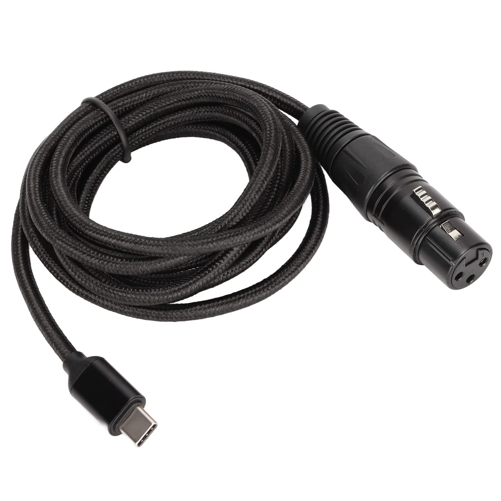 USB C to XLR Female Cable,XLR Male to Female Balanced Microphone Cord USB Microphone Cable Compatible with Phones Tablets(9.8ft)