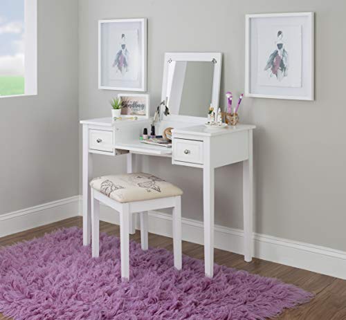 Linon Vanity Set White