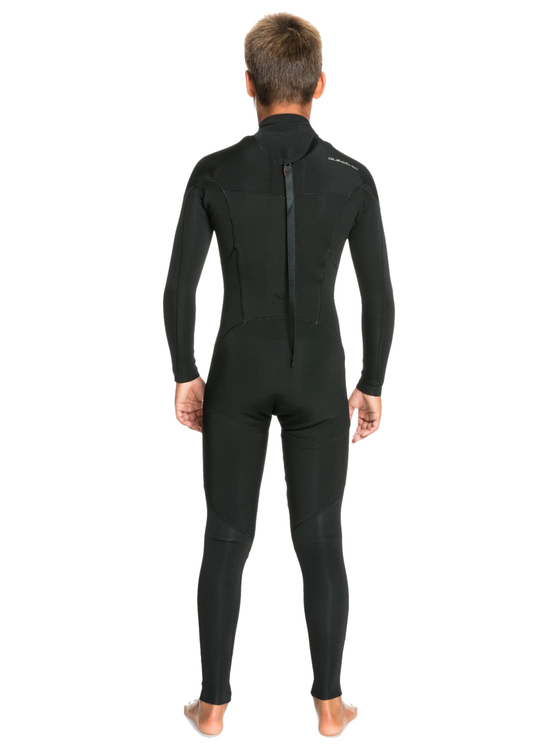 Quiksilver Boys 4/3 Sessions Back Zip Wetsuit - Black | 8