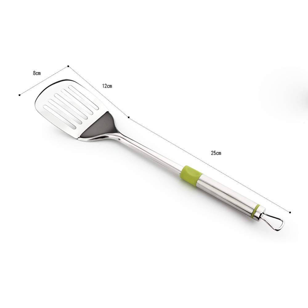 LMMDP 9 Pcs Set Stainless Steel Cooking Tools Soup Ladle Spoon Slotted Shovel Spatula Strainer Pasta Server Kitchen Utensi