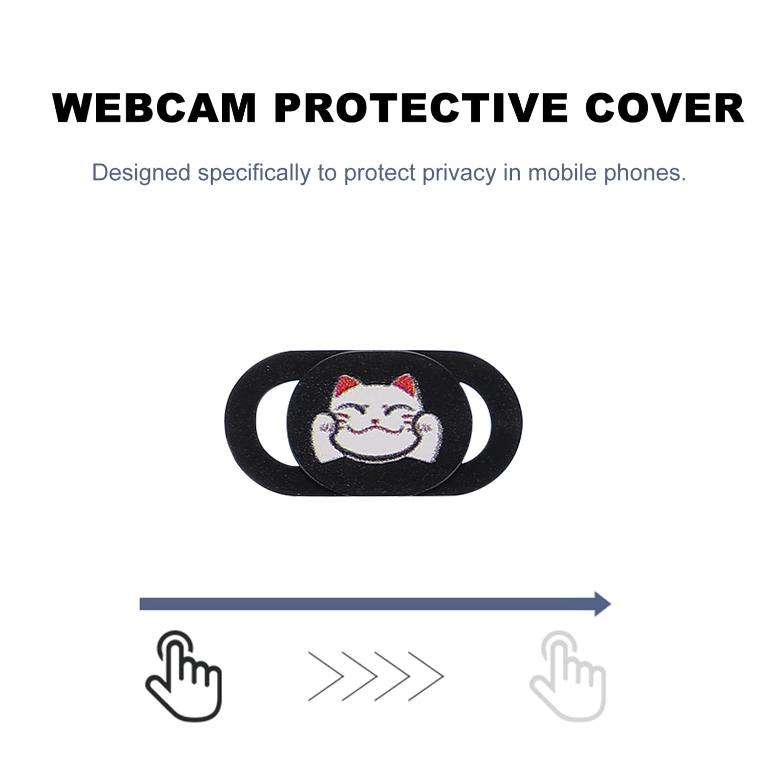 SOLUSTRE 6pcs Camera Cover Webcam Privacy Cover Webcam Cover Computer Cover Plate Plastic