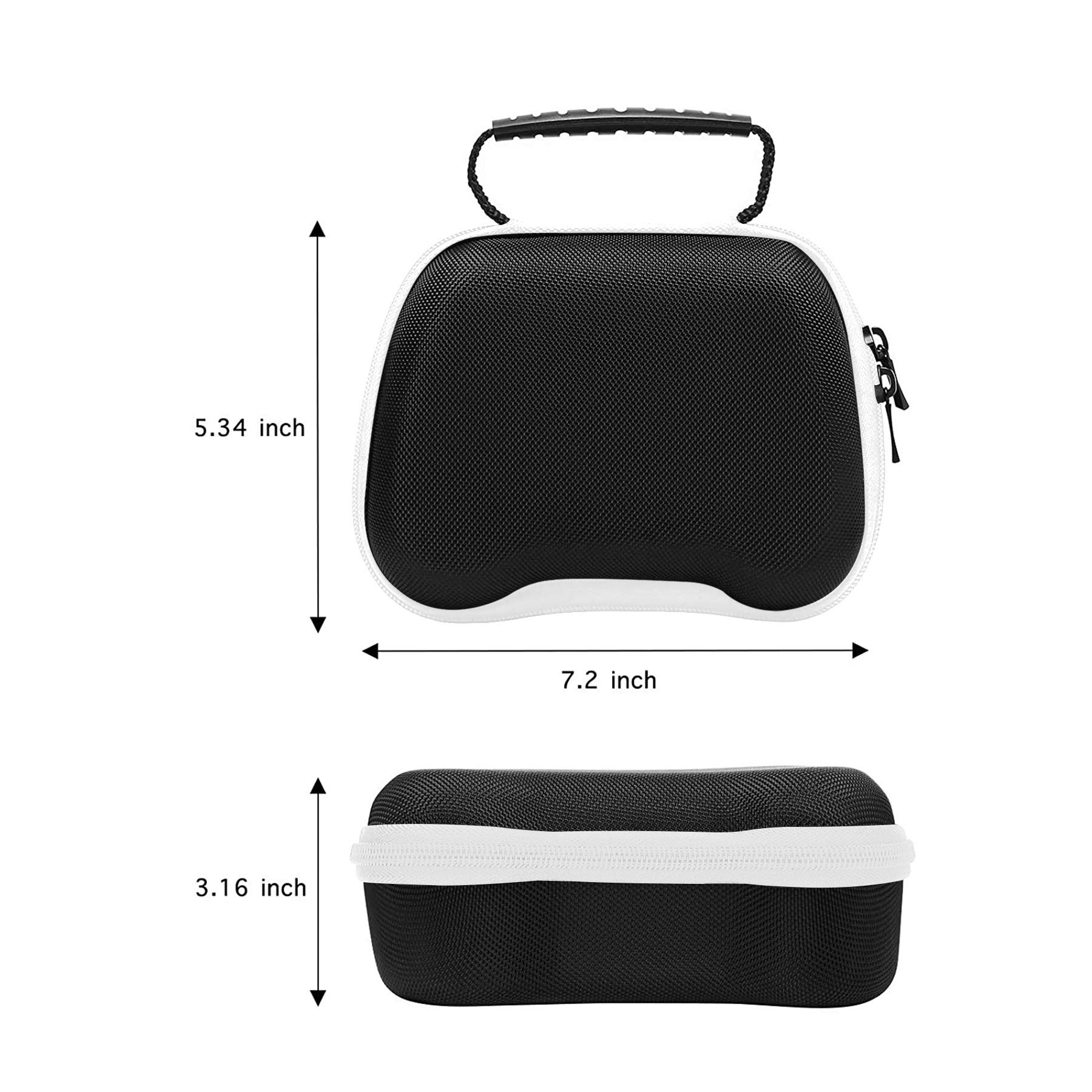 My Genik Controller Holder Protective Case for Sony Playstation 5, Wireless Consoles Carrying Pouch Hard Shell Travel Bag Black