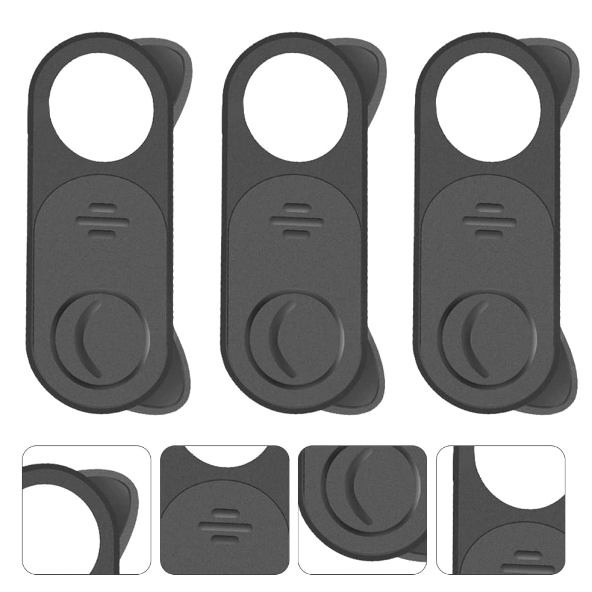 SOLUSTRE 9 pcs Camera Cover Web Camera Shutter Black Camera Lens Cover Webcam Slide Cover Webcam Sliding Blocker Cover Webcam Cover Computer Privacy Covers tabletd Thin Slider abs Protector