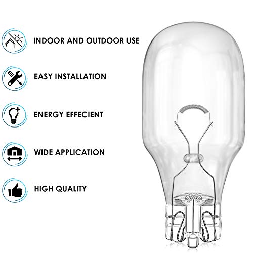Noa Store 12 Volt 11 Watt Incandescent Light Bulb Pack of 12 Used as Landscape Path Lights, Outdoor Bulb Lights, Decorative Light Bulb, Malibu Light Bulbs, and Night Light Bulbs