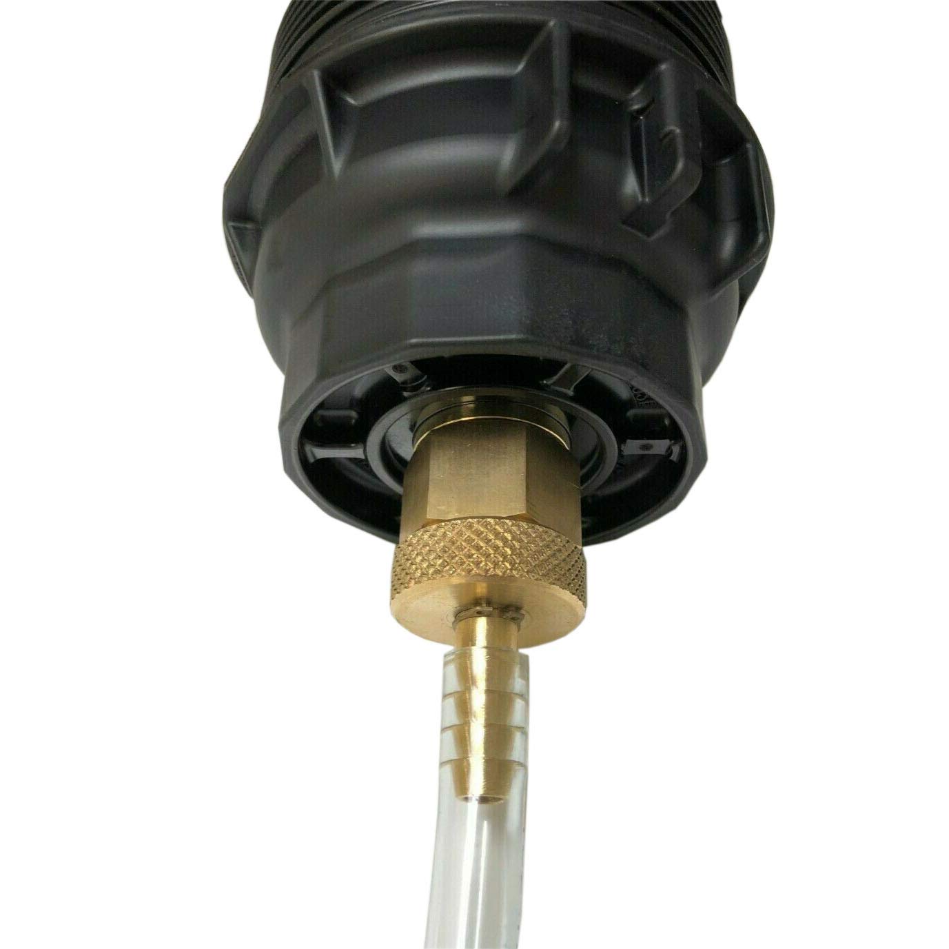 MOCW Oil Filter Drain Tool Oil Filter Draining Tool Compatible with Toyota, Lexus, Scion 2.0L - 5.7L Engines with Cartridge Style Oil Filter System Replace OE # 15620-36020, 15620-36010
