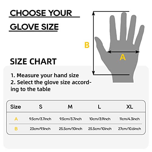 Schwer 6 Pairs Cut Resistant Gloves ANSI A6 Cut Proof Work Gloves, Touchscreen, for Men and Women Used to Woodworking, Glass Cutting, Construction, Cargo Handling, Material Sorting, Car Repair(M)
