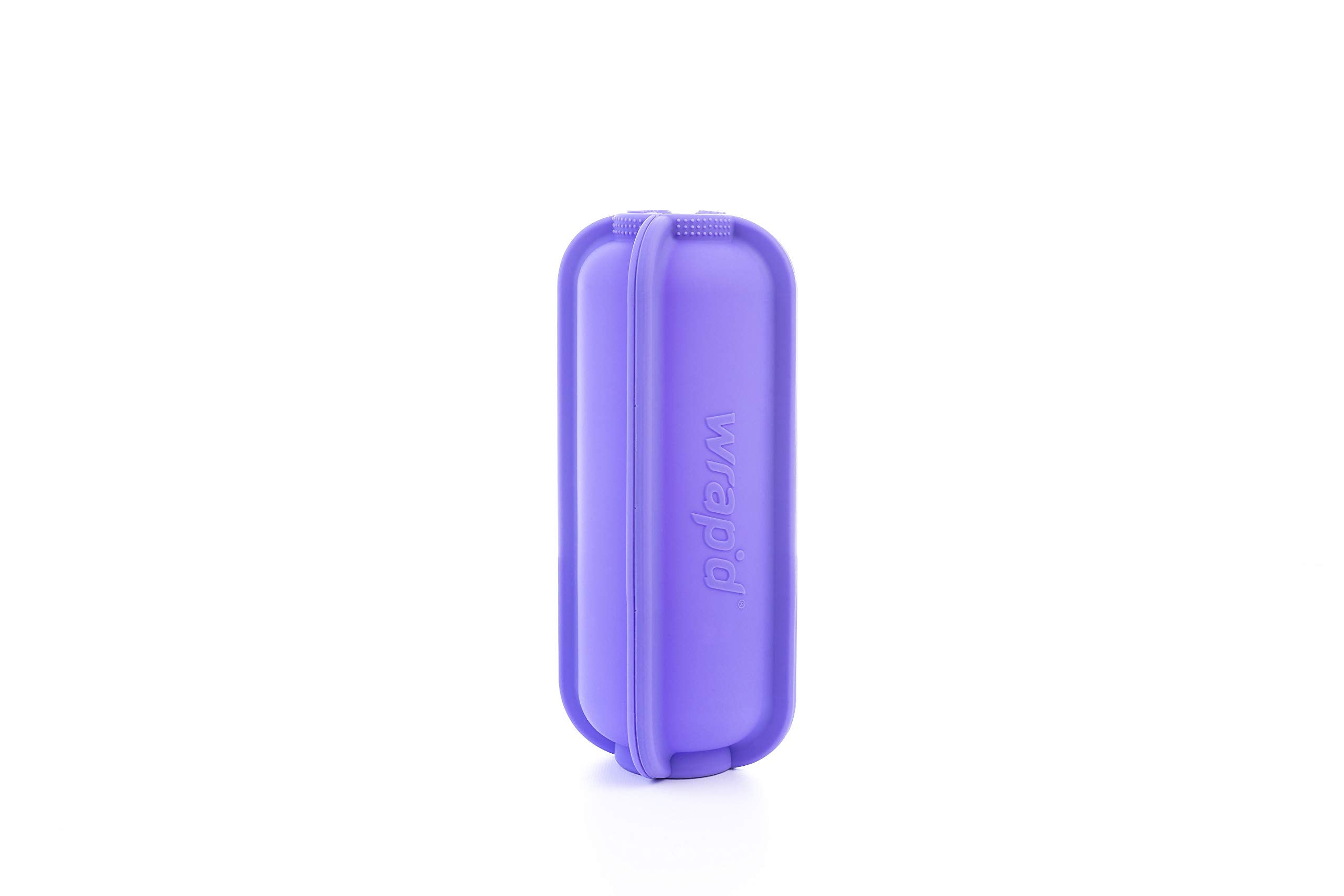 Purple Wrap'd Reusable Silicone Lunch Burrito Flatbread Wrap Holder Container Alternative to Beeswax Wraps Cling Wrap