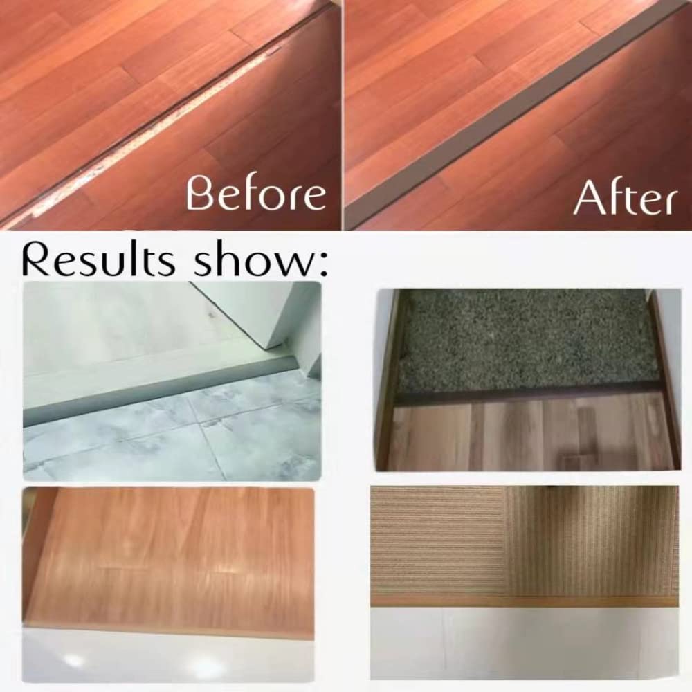 Mindpetizer MindPetizer 2M PVC Floor Transition Trim Strip from Carpet Edging to Floor Tile, Gray