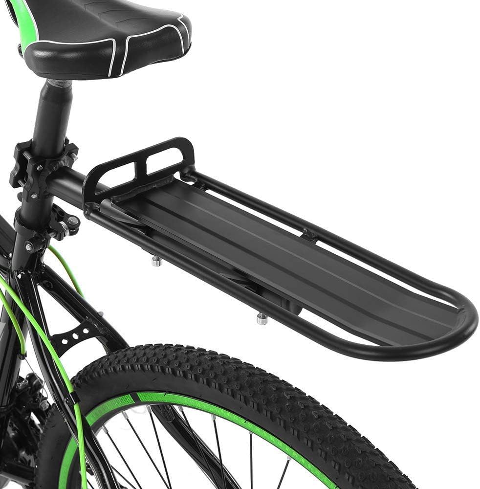 Lixada Bicycle Luggage Rack Retractable Aluminum Alloy Bicycle Holder Bicycle Rear Post Rack Bicycle Bag Luggage Cargo Carrier Rack