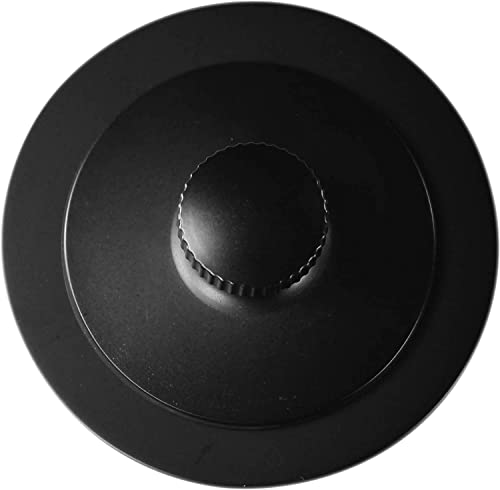 Westbrass D941K-62 1-3/8" Fine Thread Twist & Close Bathtub Drain Trim with One-Hole Overflow Faceplate, 1 Pack, Matte Black