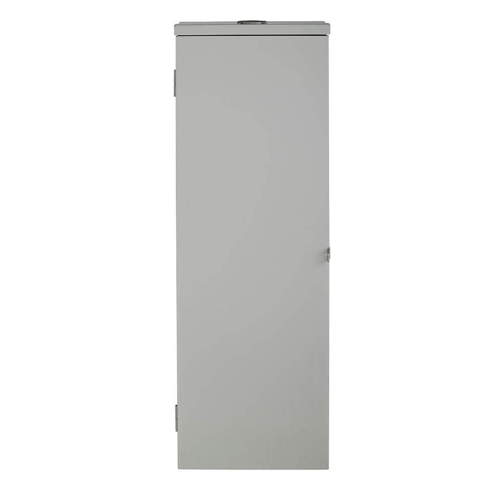 Leviton LP210-3B 20 Space, 20 Circuit Outdoor Load Center with 100A Main Circuit Breaker and Raintight Door, Gray