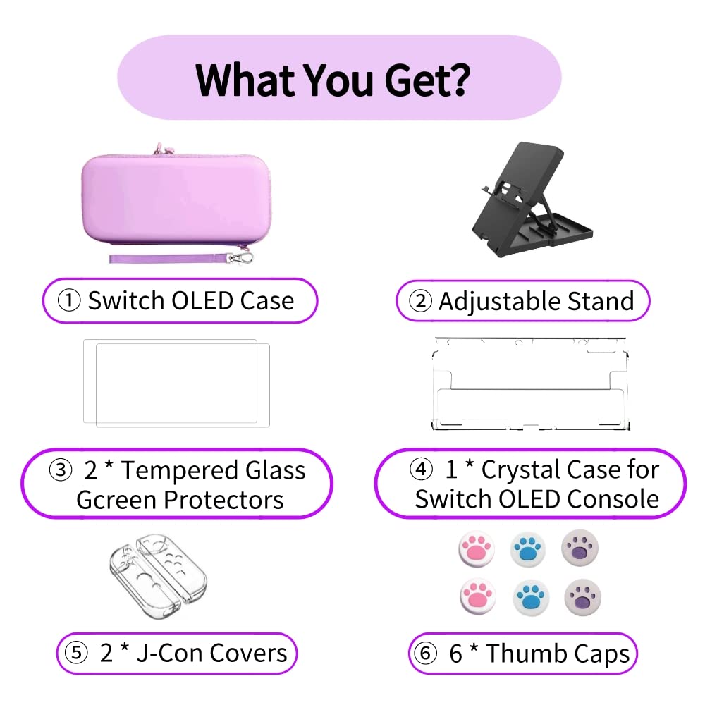 Switch OLED case (Purple)