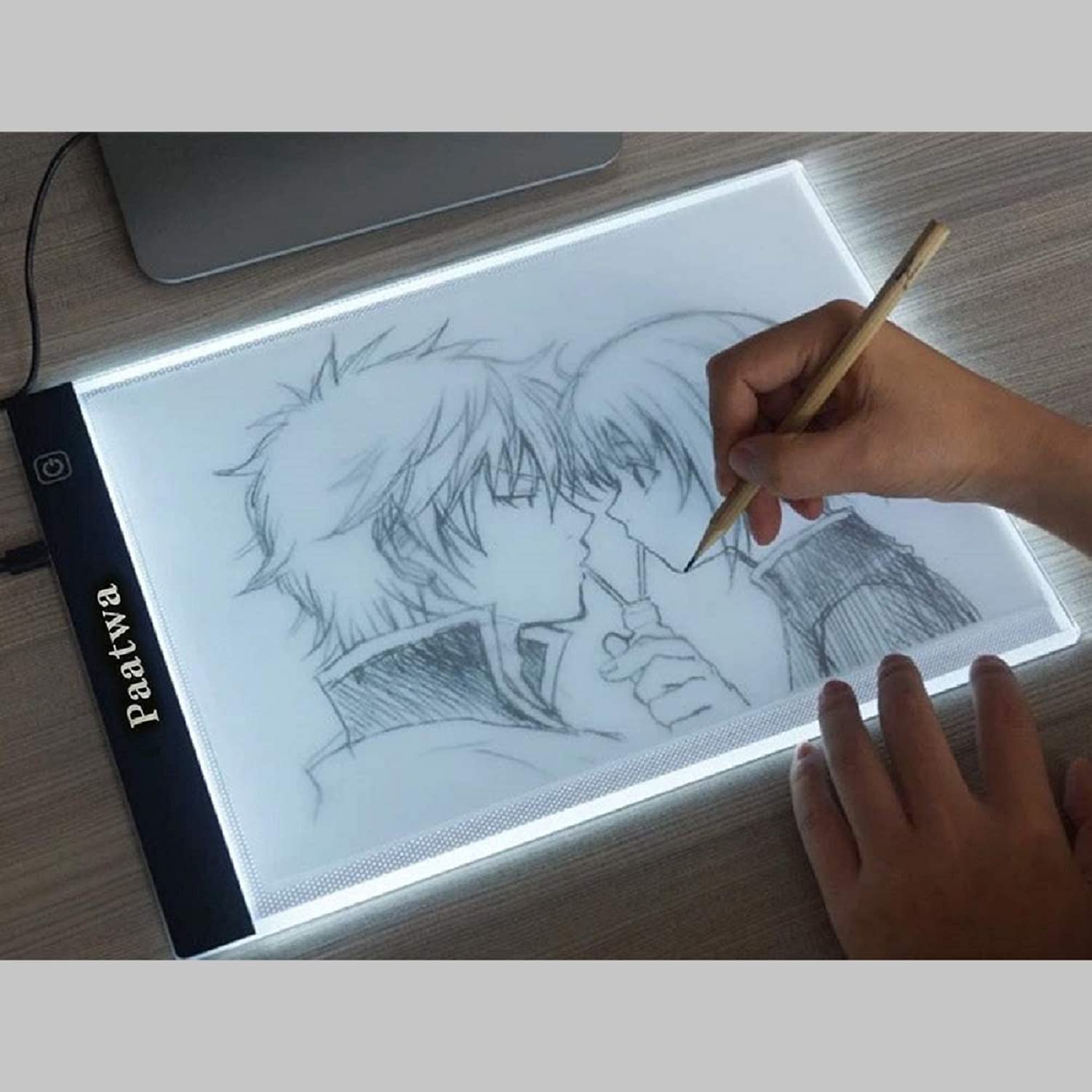 Light Box for Tracing A4 Led Artcraft Light Pad Tracer Dimmable Brightness Copy Drawing Board Tracing Table for Artists Designing Sketching Animation by PAATWA (A4S)