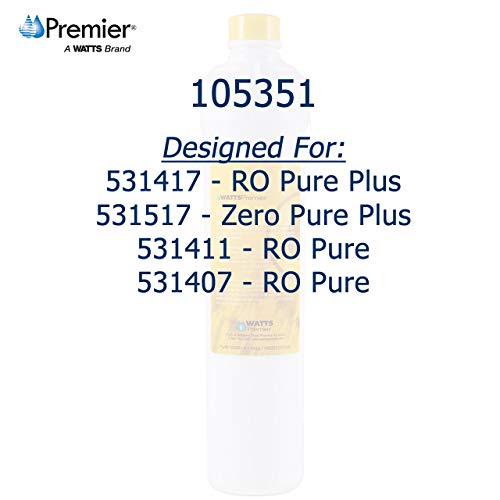 Watts Premier 105351 RO Pure Carbon Pre-Filter, Yellow