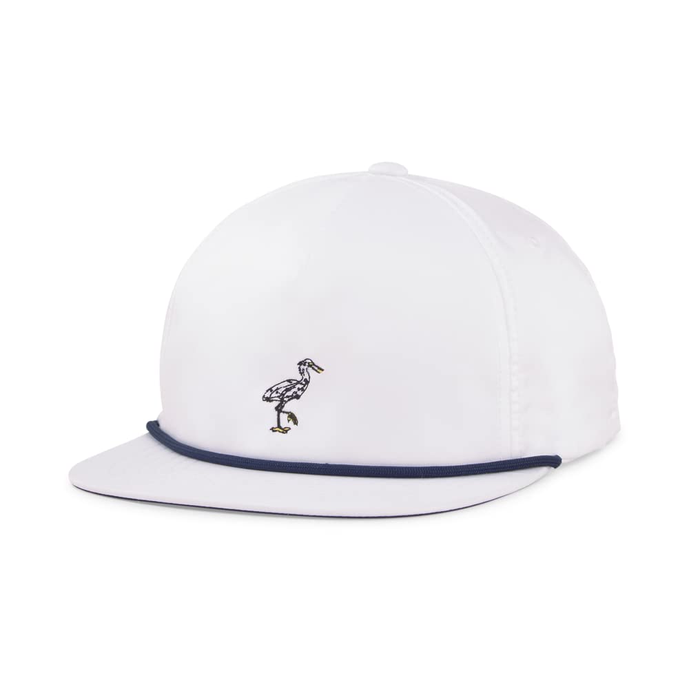 Puma Golf Men's Egrets Rope Hat, Bright White-Navy Blazer, One Size