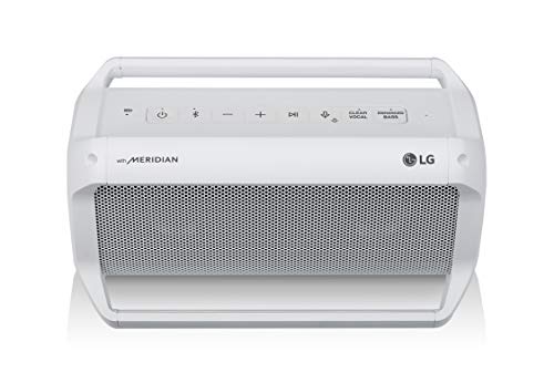 LG PK5W XBOOM Go Water-Resistant Wireless Bluetooth Party Speaker with Up to 18 Hours Playback - White
