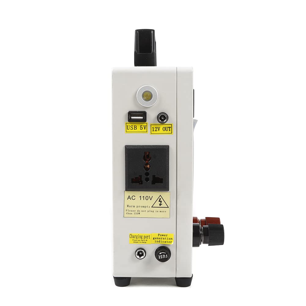 TBVECHI Hand Hand Crank Generator, Hand Crank Generator Phone Charger Portable Portable Emergency Power Supply with Vehicle Charging