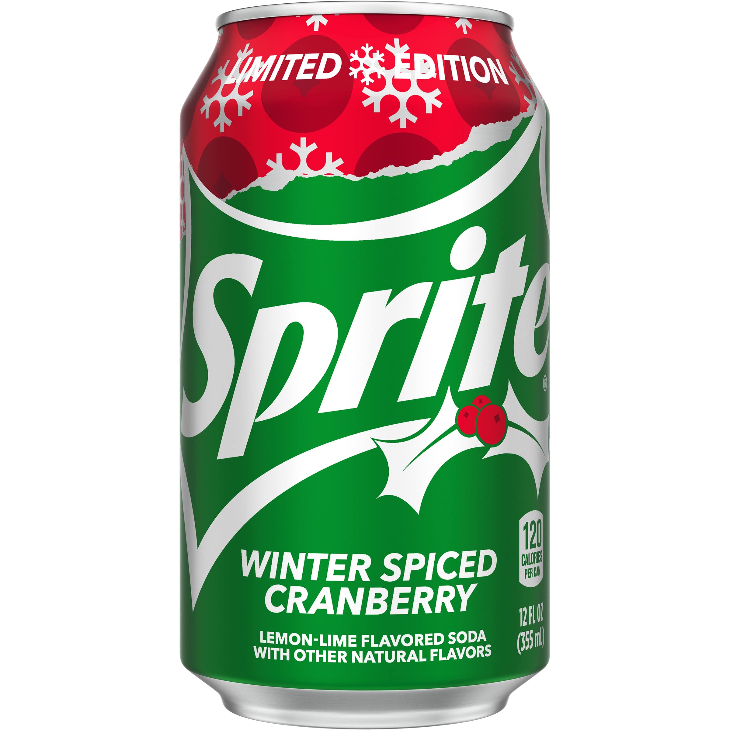 Louisiana Pantry Sprite Winter Spiced Cranberry 12 oz Gift Set | Soda With A Perfect Holiday Flavor In 12 oz Cans | Enjoy This Seasonal Soda (12 Cans)
