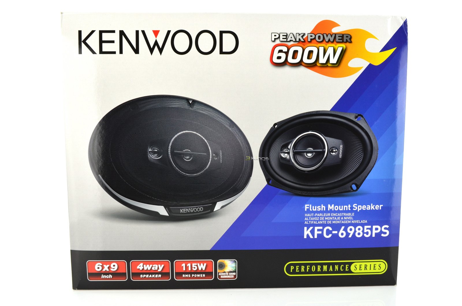 Kenwood KFC-6985PS 6 x 9 Inches Performance Series 4-Way Coaxial Speakers, Set of 2