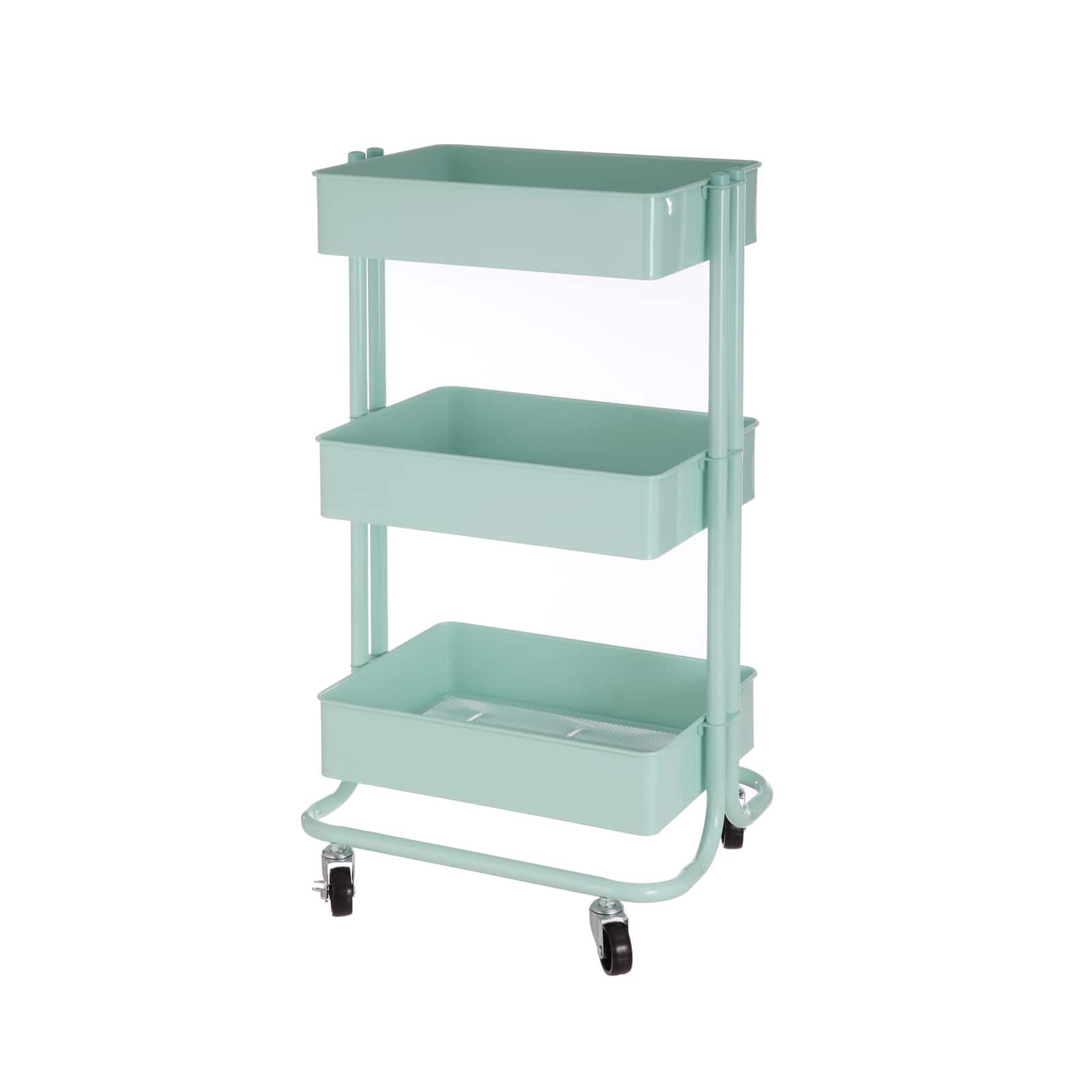 Lexington 3-Tier Rolling Cart by Recollections, Mint
