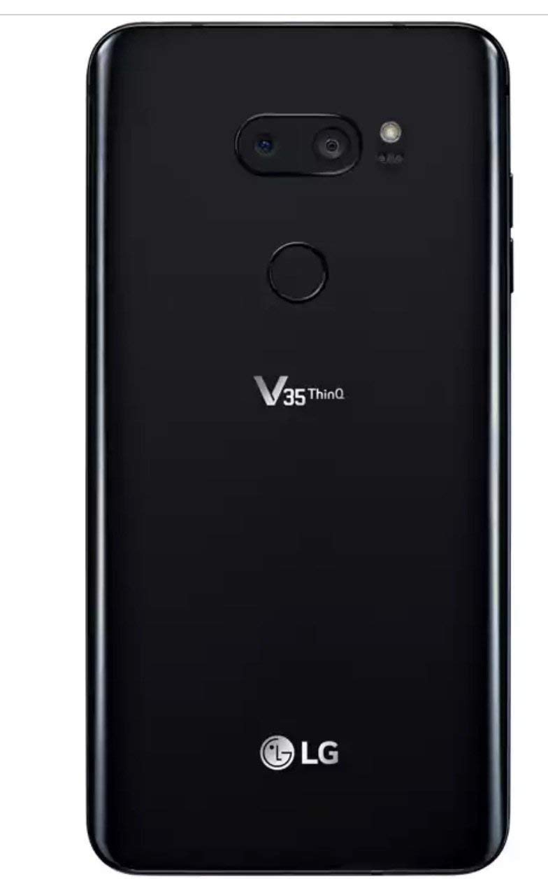 LG V35 ThinQ (64GB, 6GB RAM) 6.0" QHD+ FullVision, Dual Camera, 4G LTE GSM AT&T Unlocked Smartphone US Warranty (Black) (Renewed)