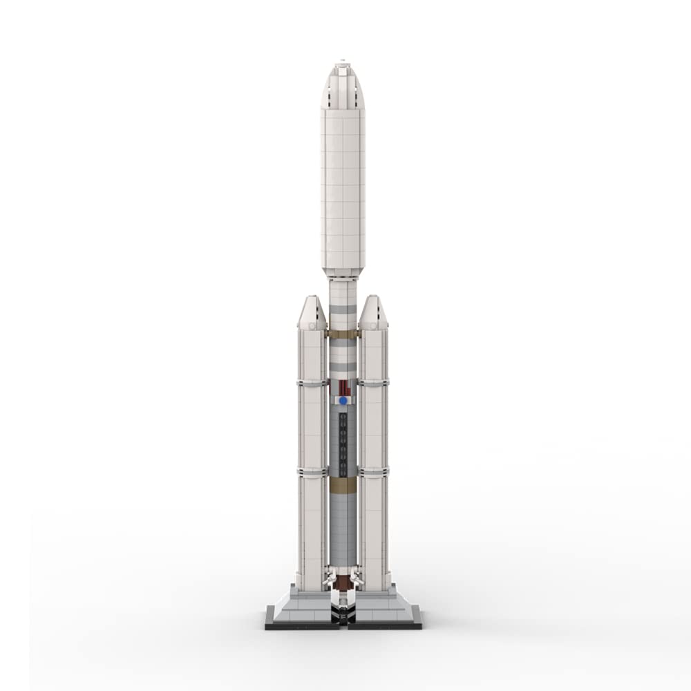 Tittan IV-B Rocket Building Block Set,Outer Space Launch Vehicle Transport Model Rocket, 1/110 Heavy-Lift Carrier Rocket STEM Toy Building Kit, Birthday for Kids Adults (939 Pieces)